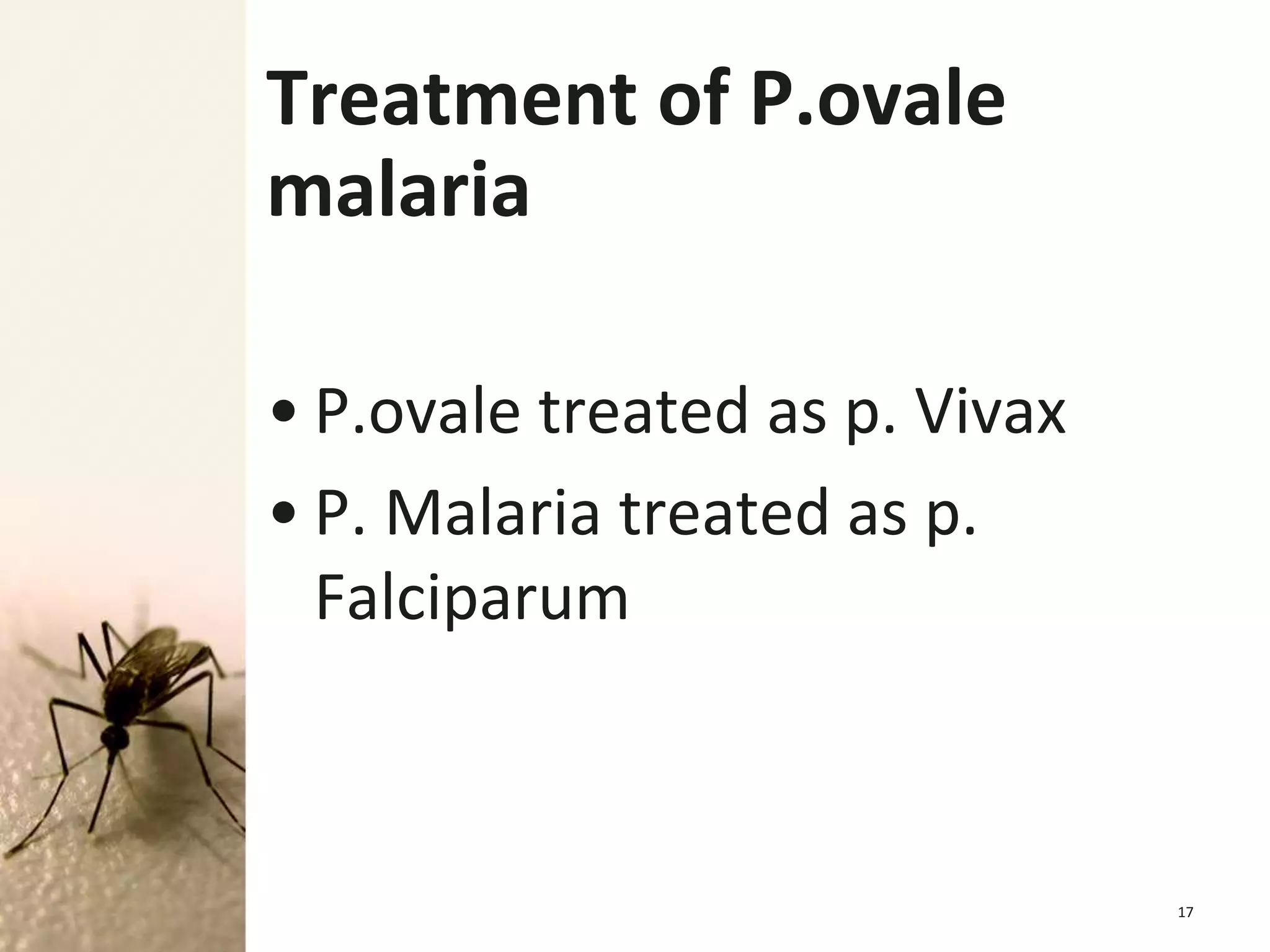 Malaria classification and treatment | PPTX