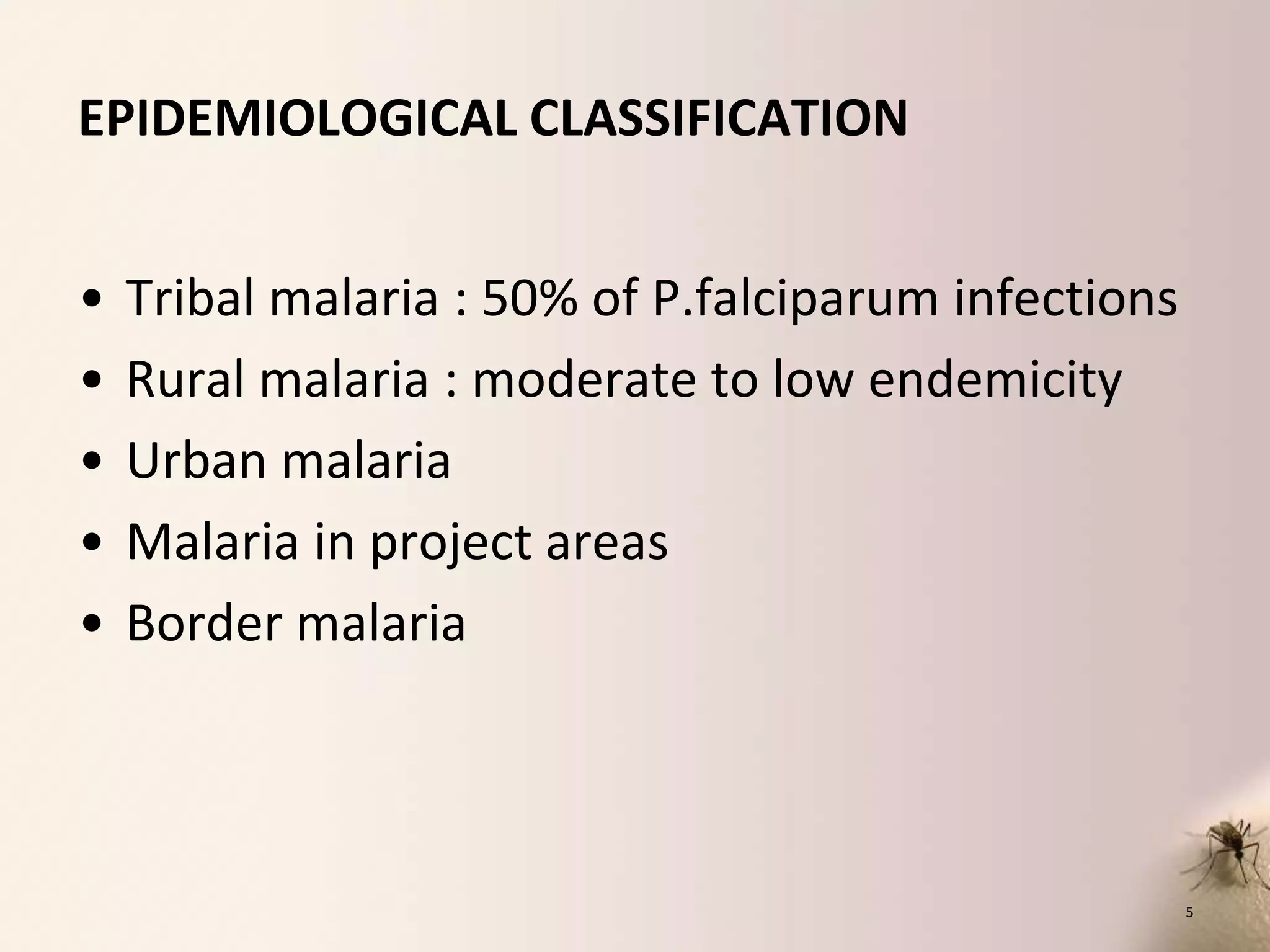 Malaria classification and treatment | PPTX