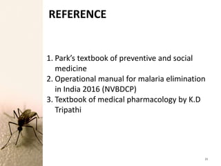Malaria classification and treatment | PPTX