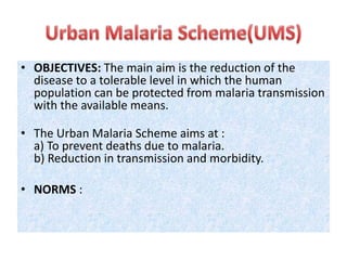 Malaria control in india | PPTX