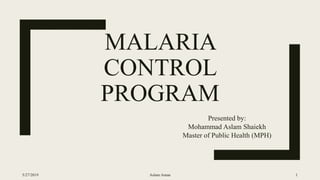 Malaria Control Program in Nepal | PDF