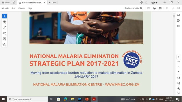 MALARIA CONTROL PROGRAM.pptx | Infectious Diseases | Diseases and ...