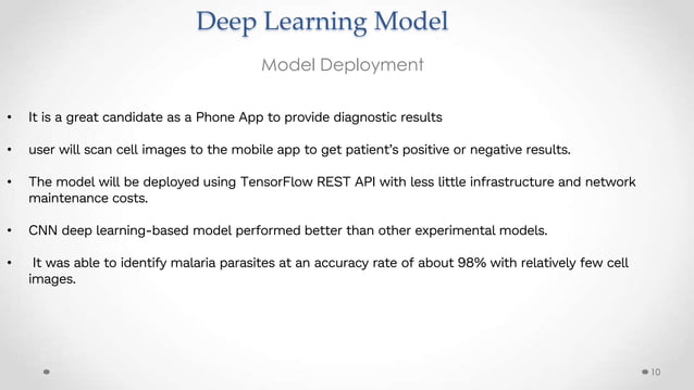 Malaria Detection Deep Learning Models.pptx
