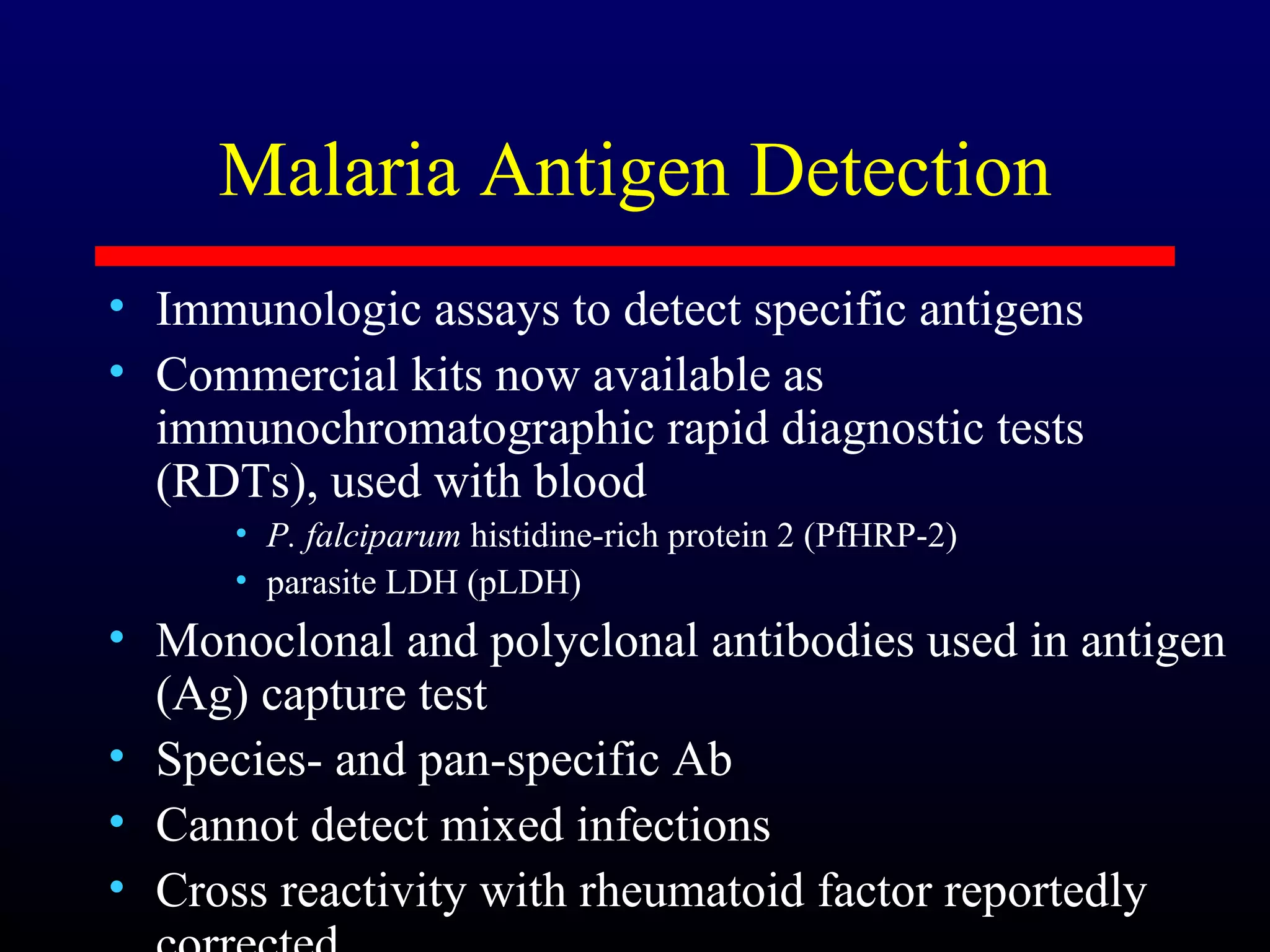 Malaria diagnostics | PPT