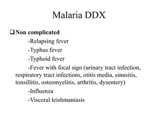 Malaria guideline | PPTX