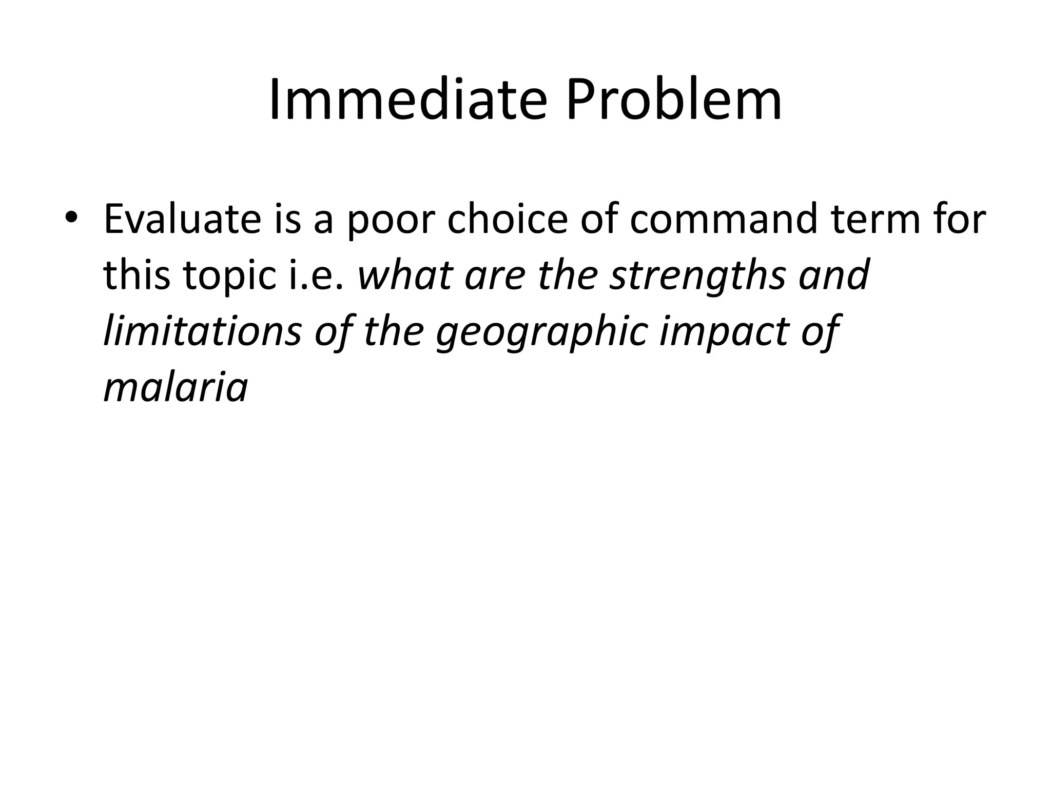Malaria ib food and health | PPT