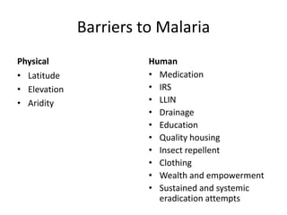 Malaria ib food and health | PPTX