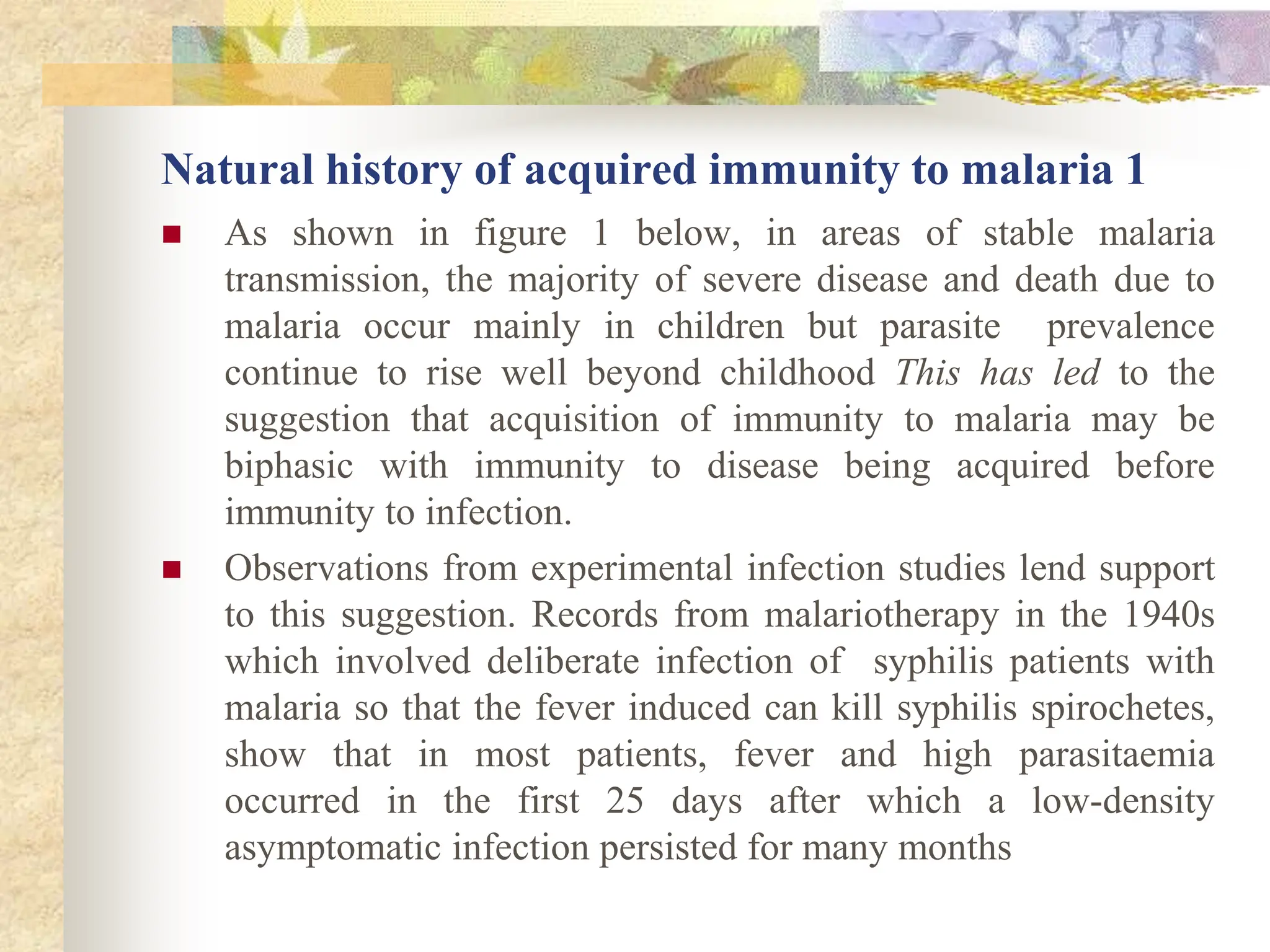 Introduction to malaria immunopathogenesis.ppt