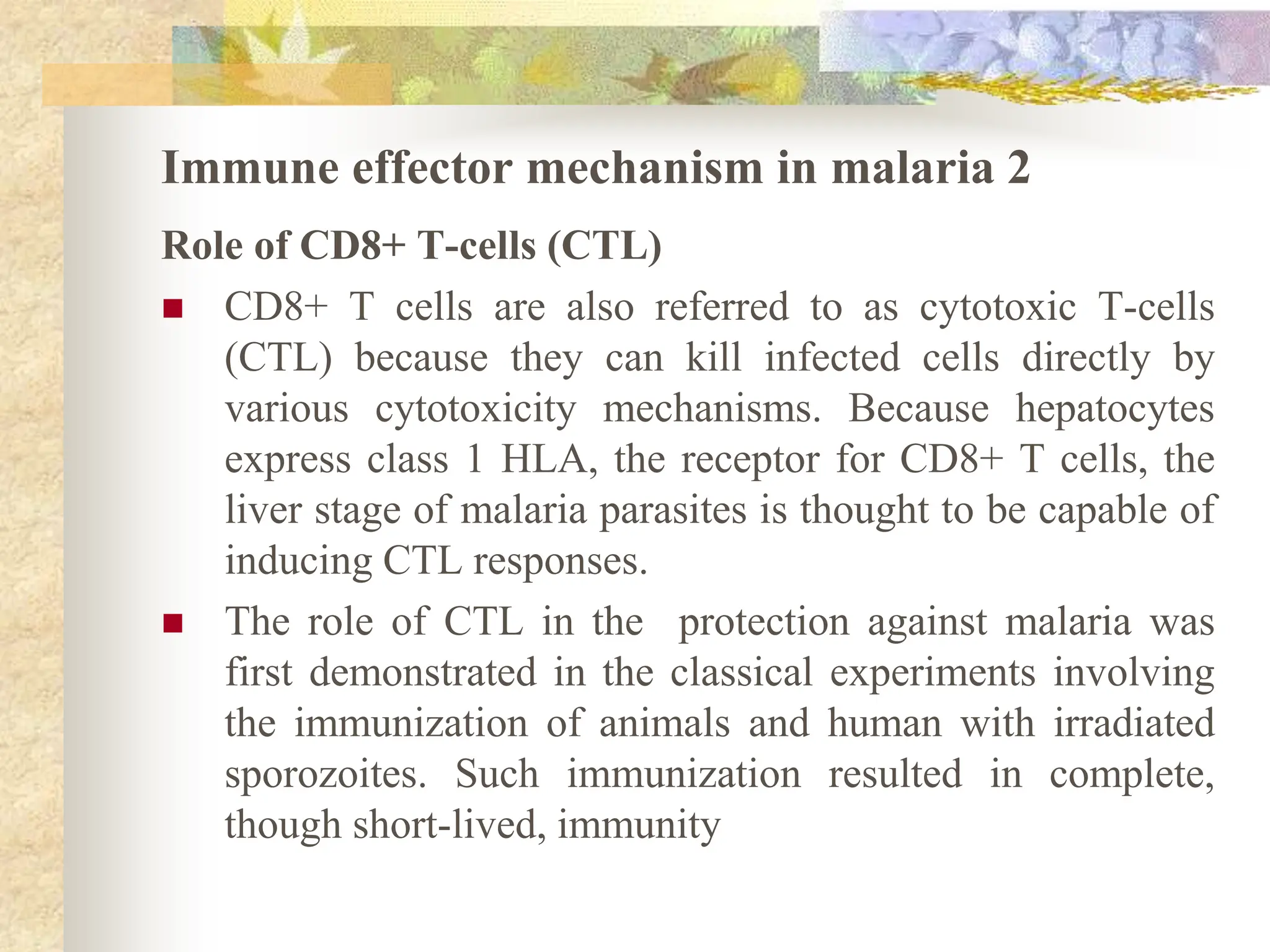 Introduction to malaria immunopathogenesis.ppt
