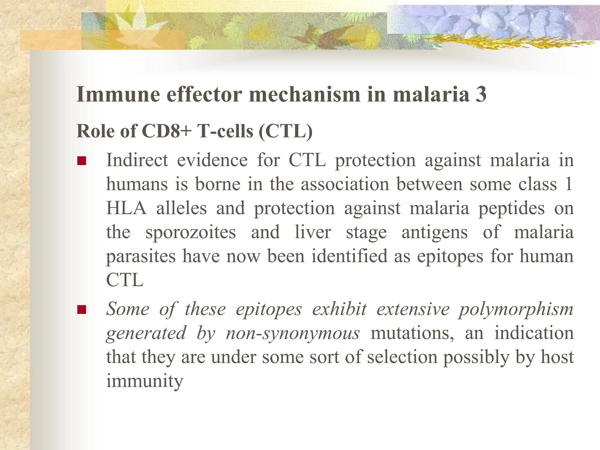 Introduction to malaria immunopathogenesis.ppt