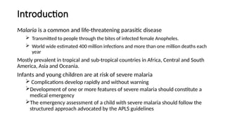 Complicated and uncomplicated malaria in children 2025.pptx