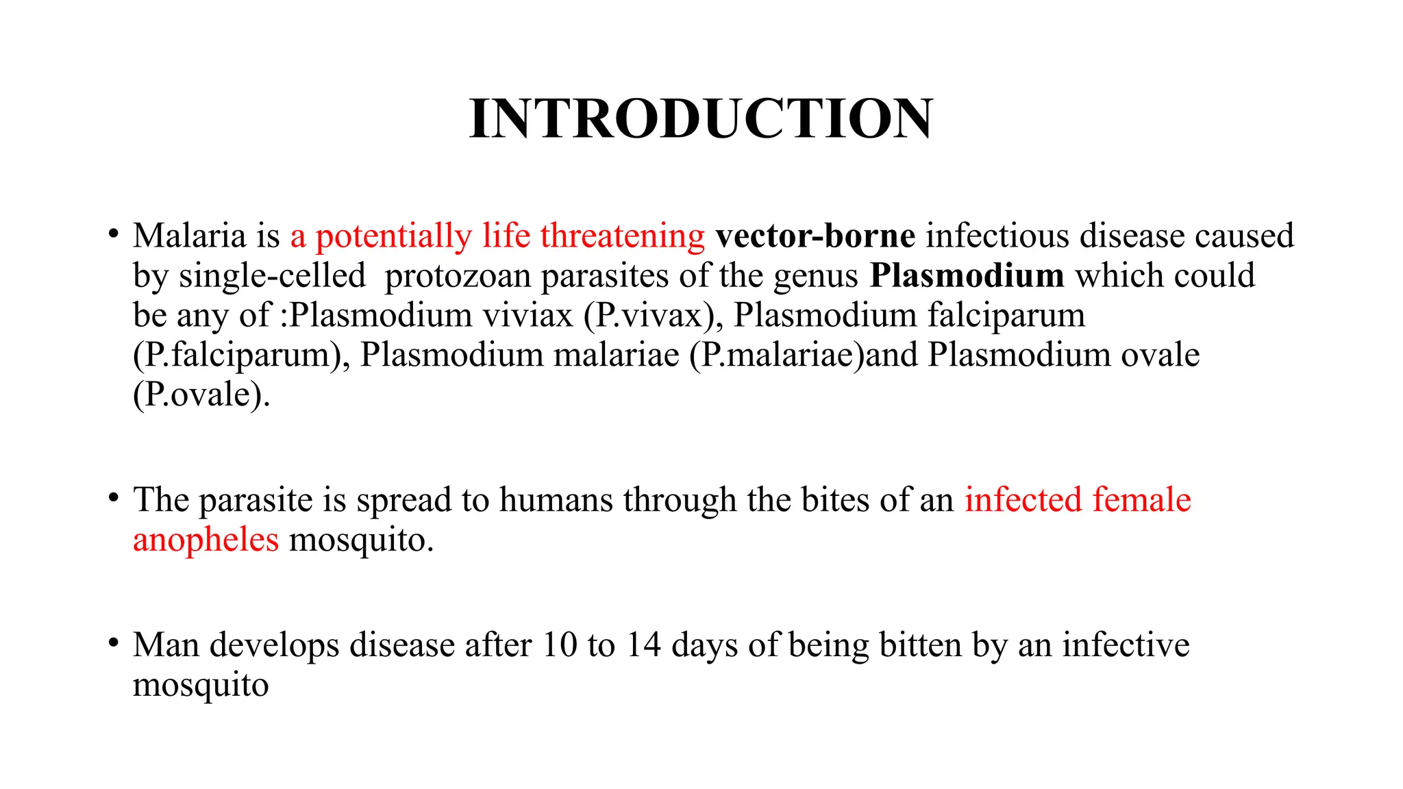 MALARIA INFECTION new powerpoint presentation | PPTX