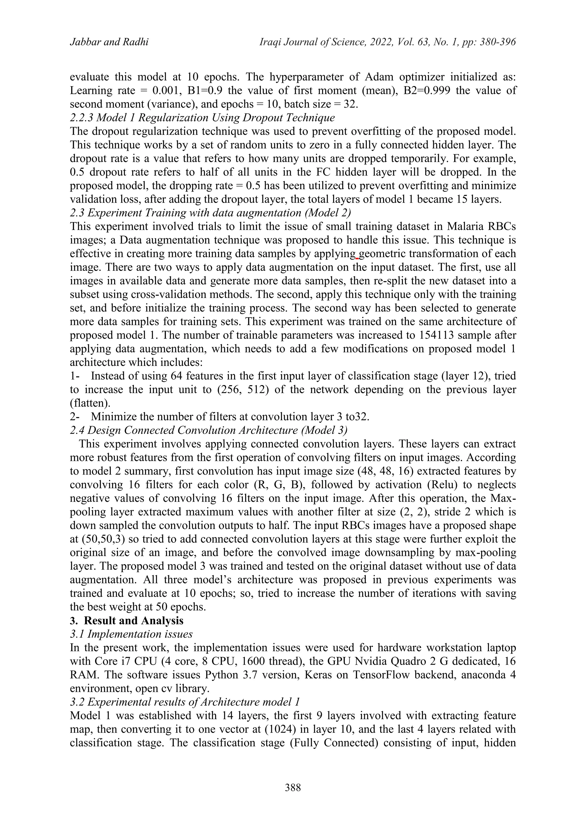 Diagnosis of Malaria Infected Blood Cell Digital Images using Deep Convolutional Neural Networks ...