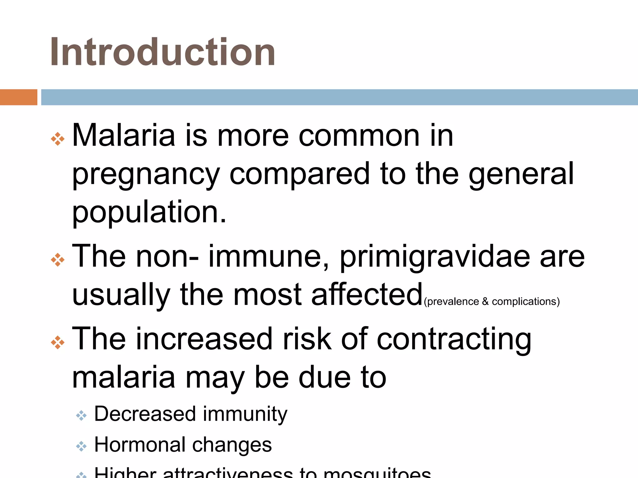 Malaria in pregnancy | PPTX