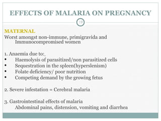 MALARIA INPREGNANCY AND ITS MANAGEMENT.ppt