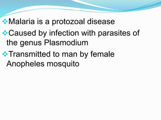 Malaria introduction | PPTX