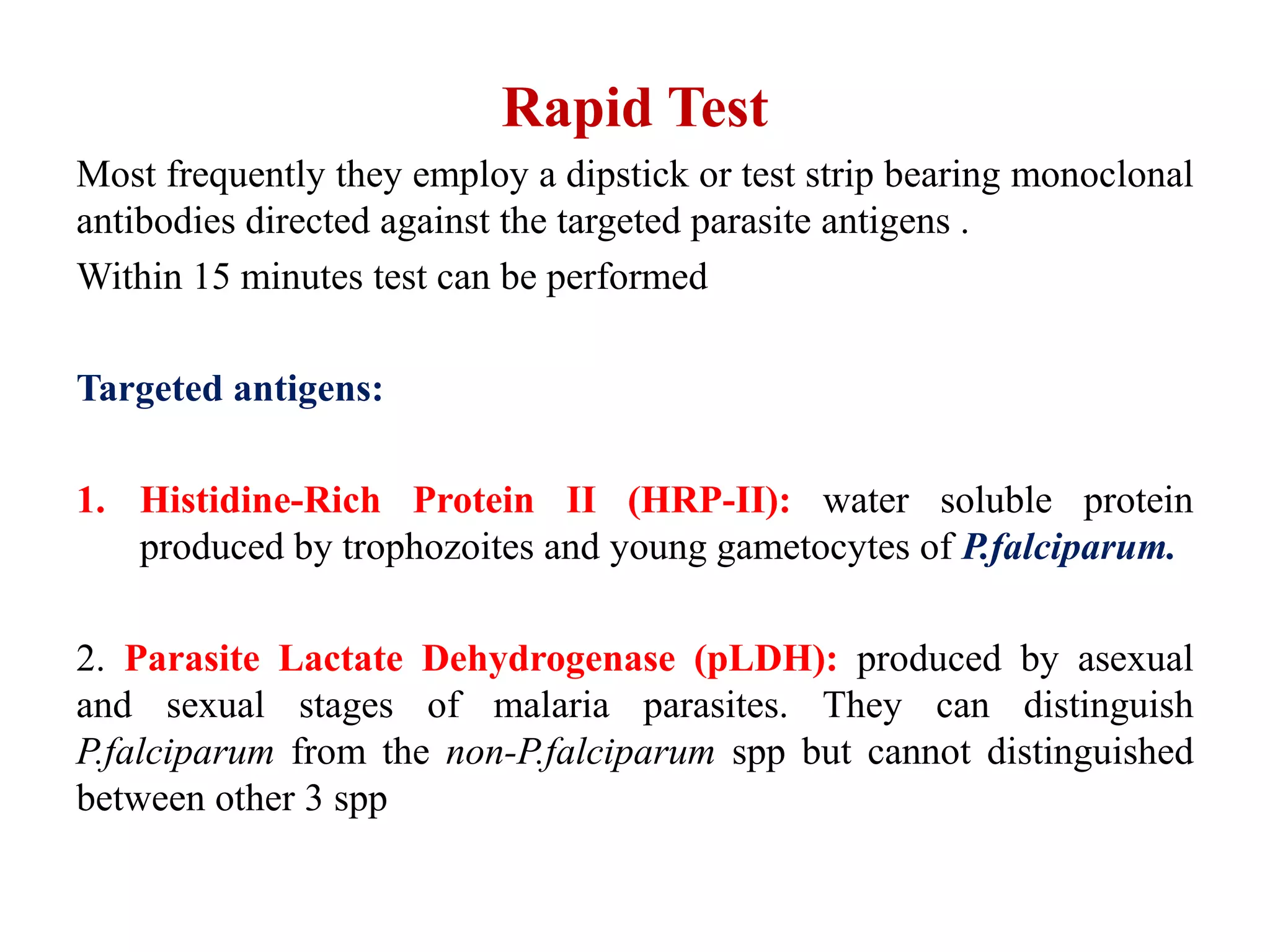 Malaria lab diagnosis | PPTX
