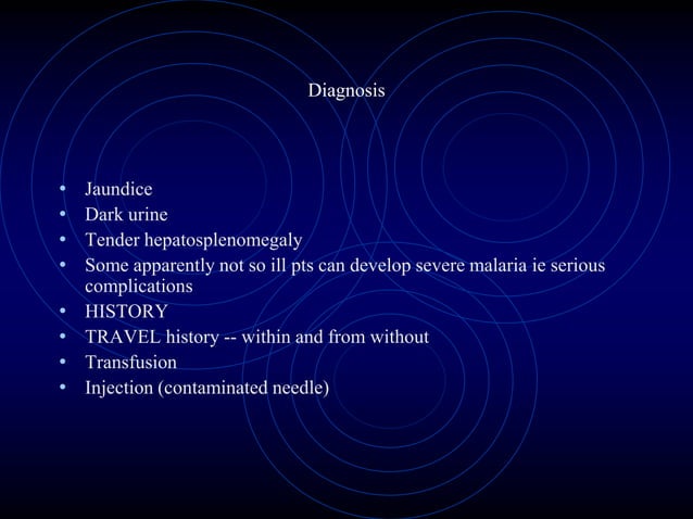 Malaria Original Diagnosis And Management In Adults | PPT
