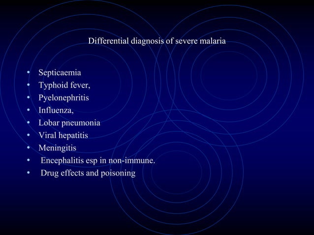 Malaria Original Diagnosis And Management In Adults | PPT