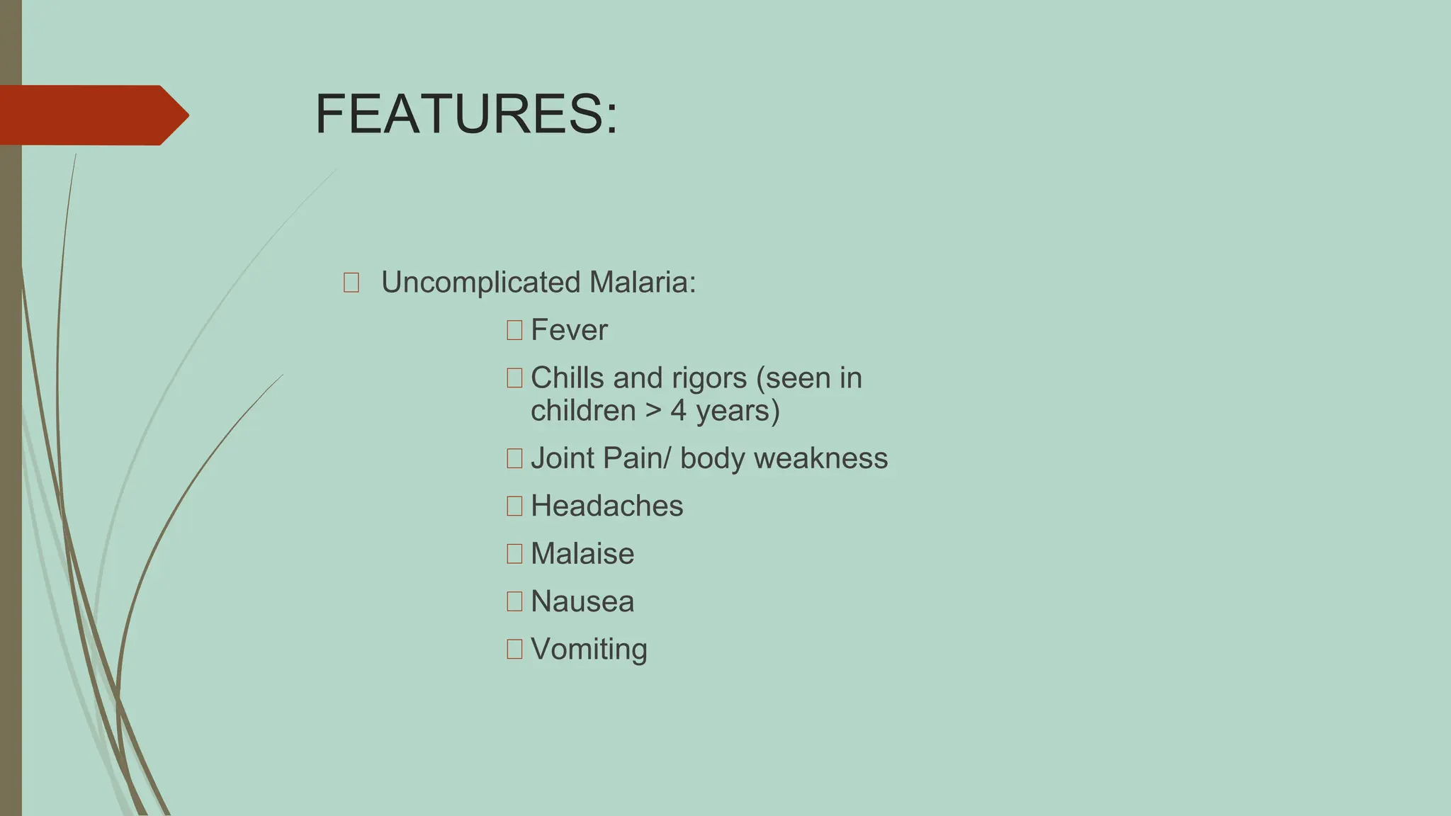Severe Malaria; Clinical Features and Management.pptx