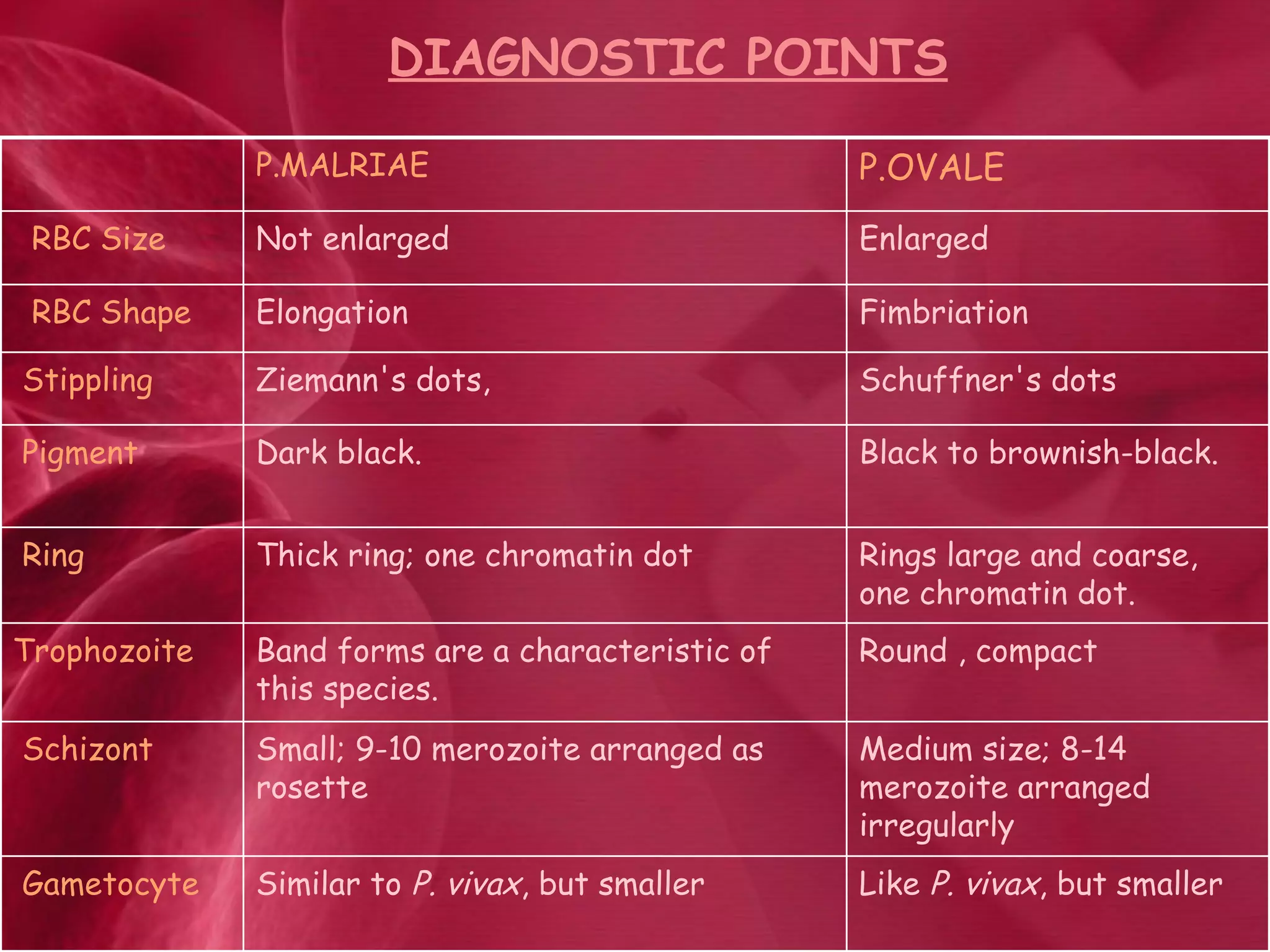 Malaria Parasite | PPT