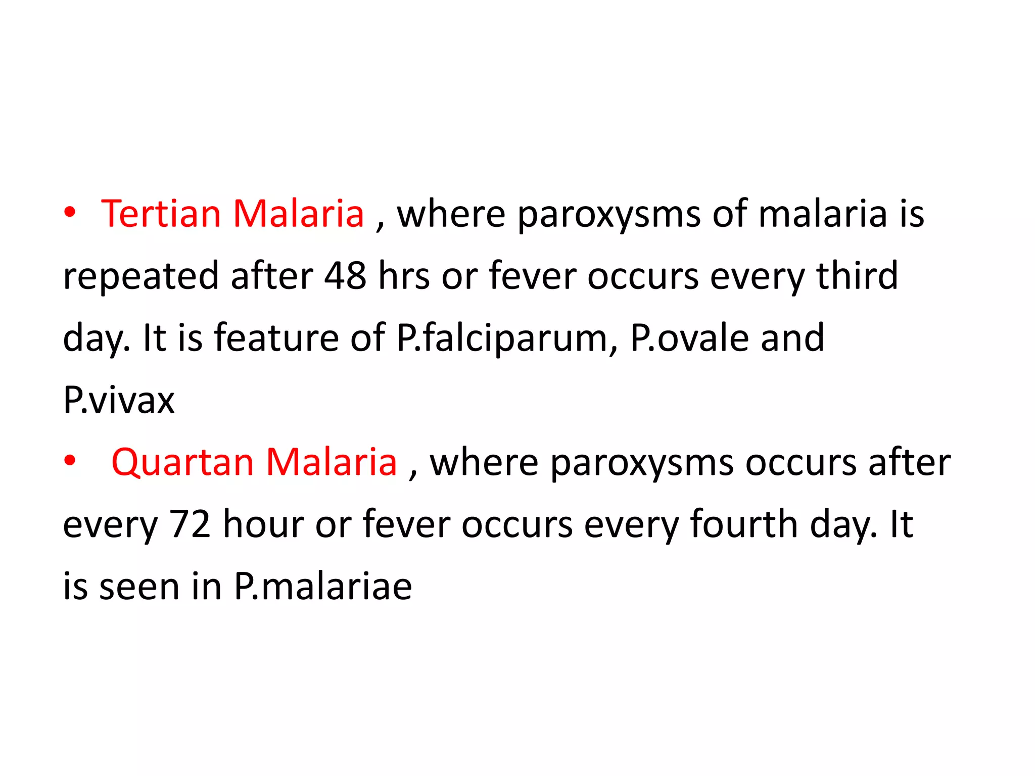 Malaria part 1 | PPTX | Blood Disorders | Diseases and Conditions