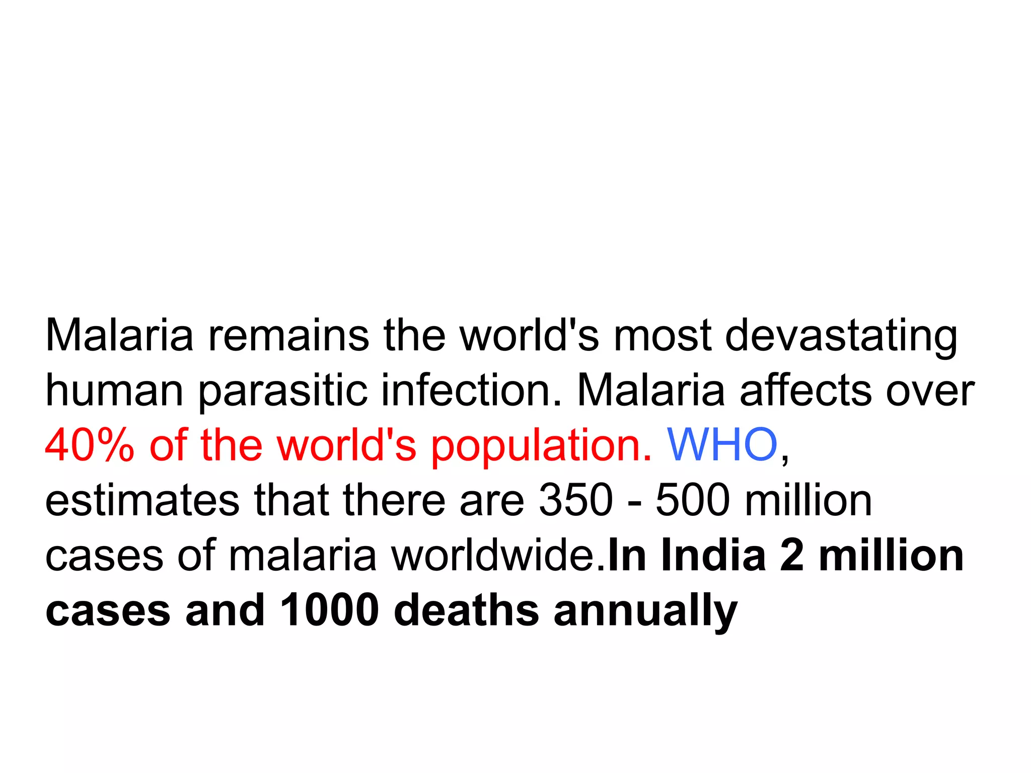 Malaria ppt | PPTX