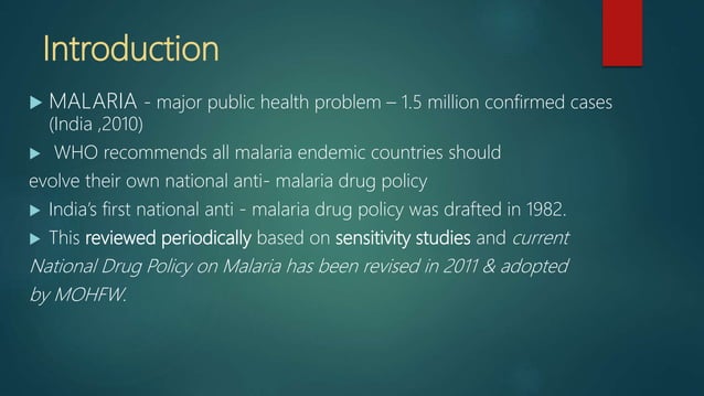 Malaria ppt | PPT