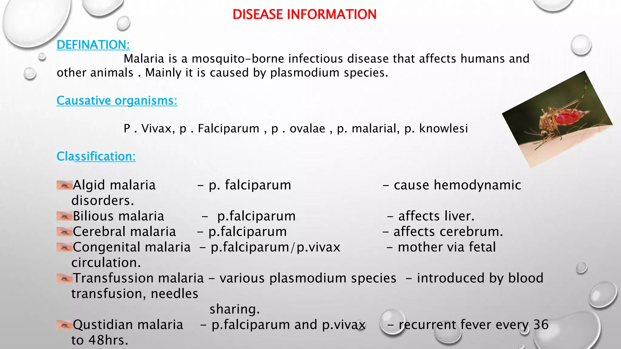 CASE PRESENTATION OF MALARIA | PPTX