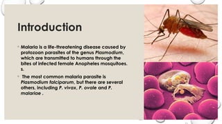 MALARIA ppt sreejith.pptx,etiology,management | PPTX