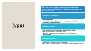 MALARIA ppt sreejith.pptx,etiology,management | PPTX
