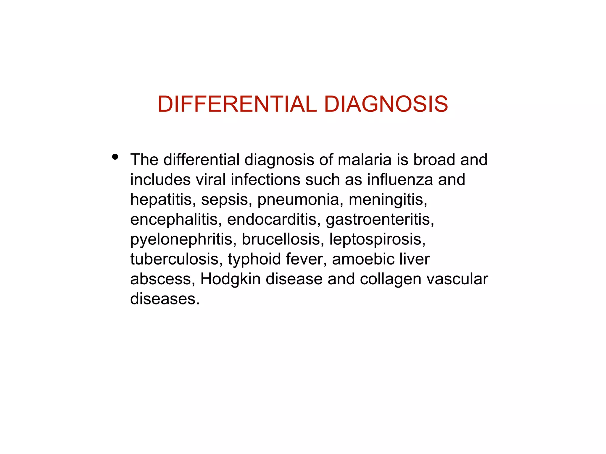 Malaria presentation | PPTX
