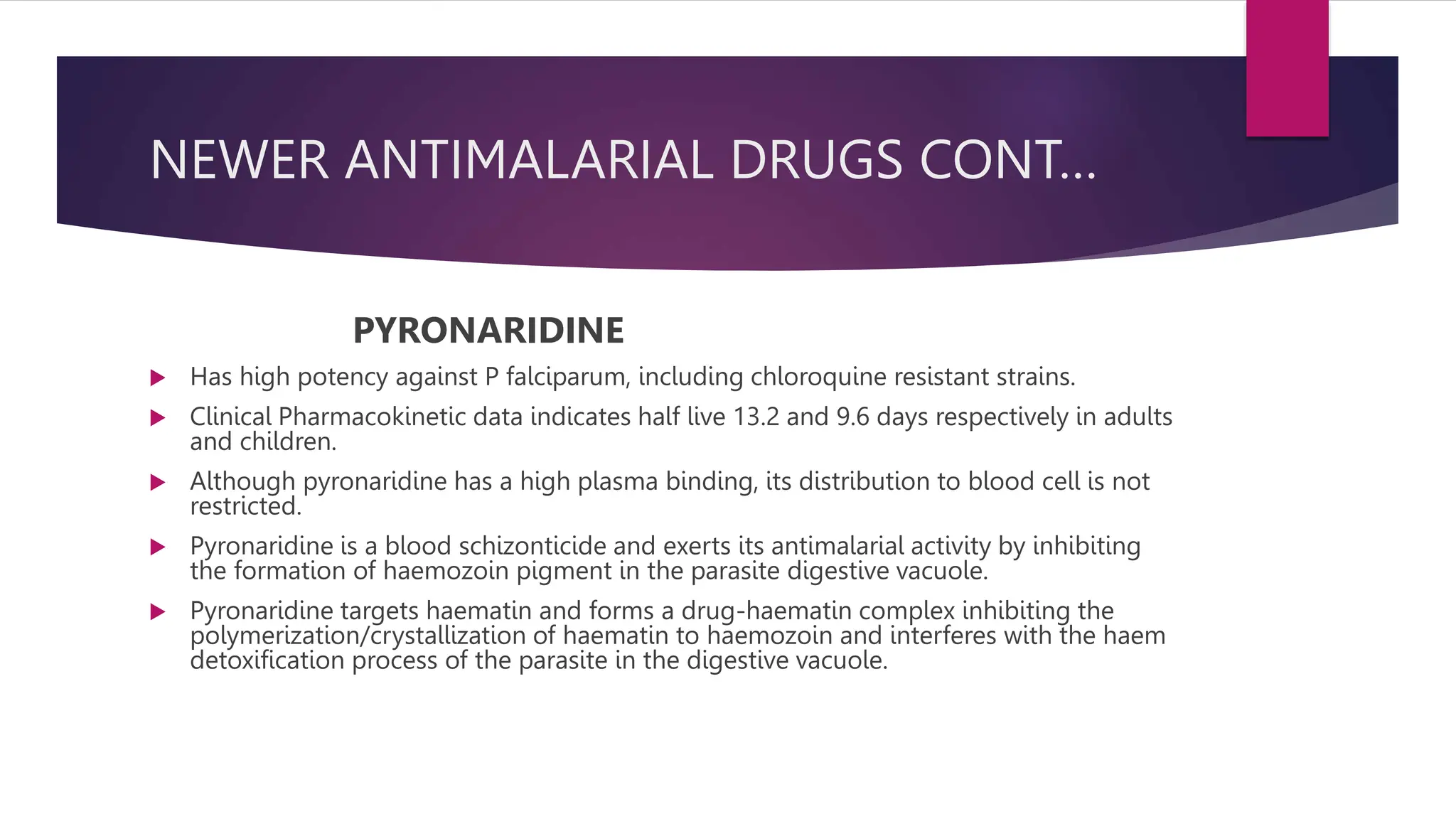 LIFE CYCLE/DRUG TREATMENT OF MALARIA PARASITE. | PPTX