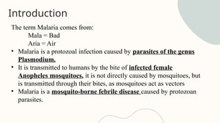 malaria presentation. pptx | PPTX