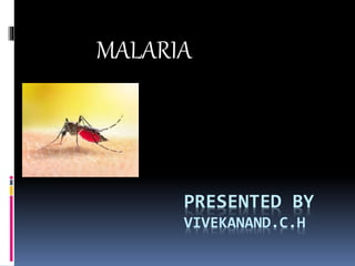 malaria presentation 7.pptx for Swastavritha 3 Rd year bams | PPT