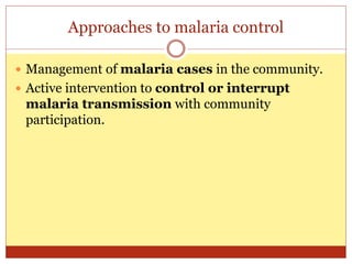 Malaria prevention | PPTX