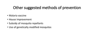 MALARIA PREVENTION most those that are done in Zambia | PPTX