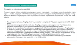 malaria who guidelines November powerpoint | PPTX