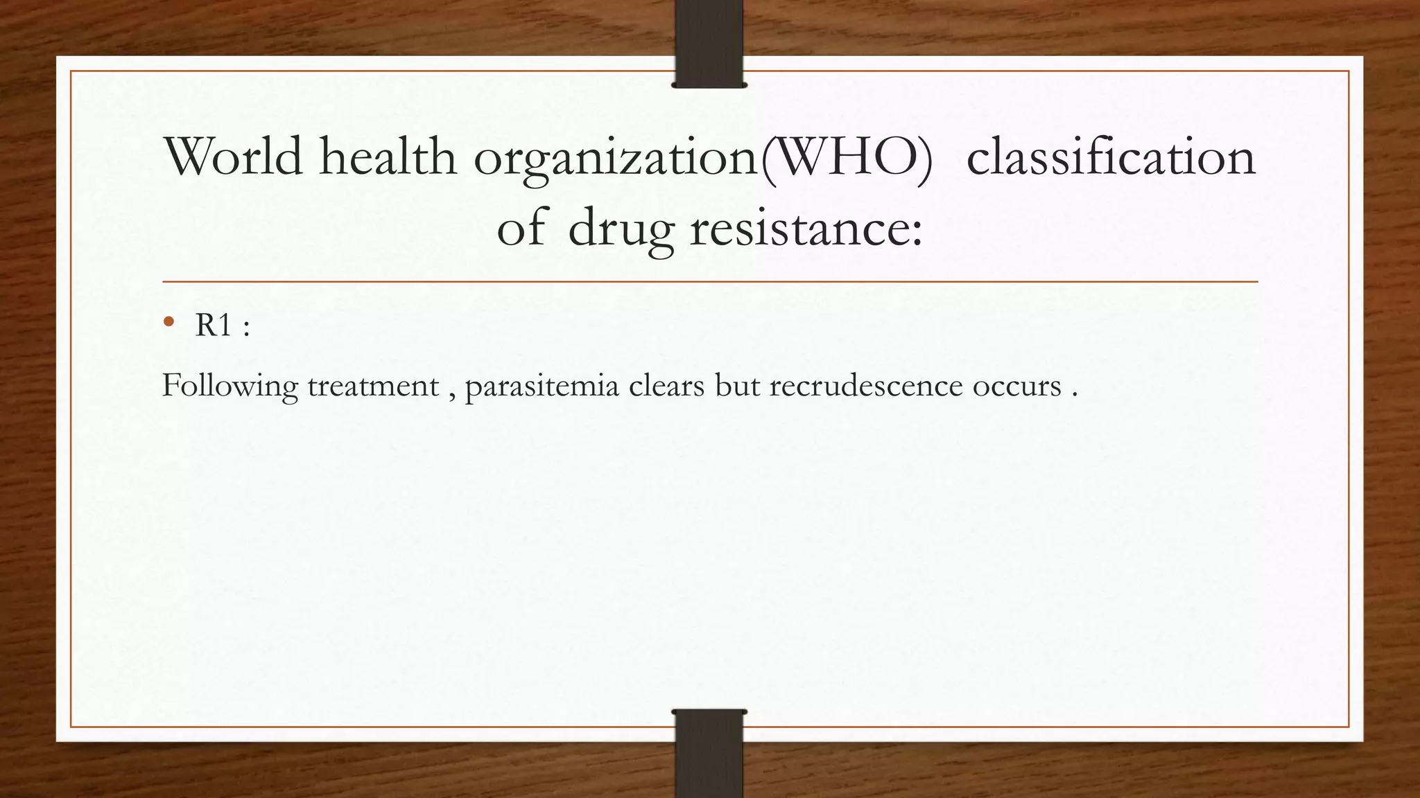 Malaria resistance | PPTX