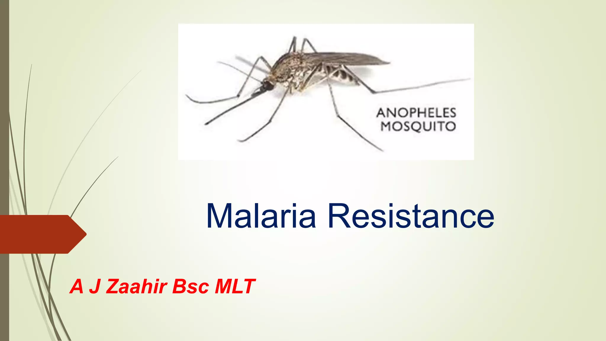 Malaria resistance " Resistance to Malaria" | PPT