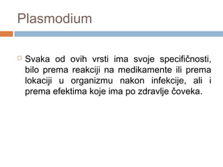 Malarija (mikrobiologija) | PPT