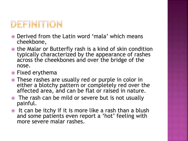 Malar rash | PPTX