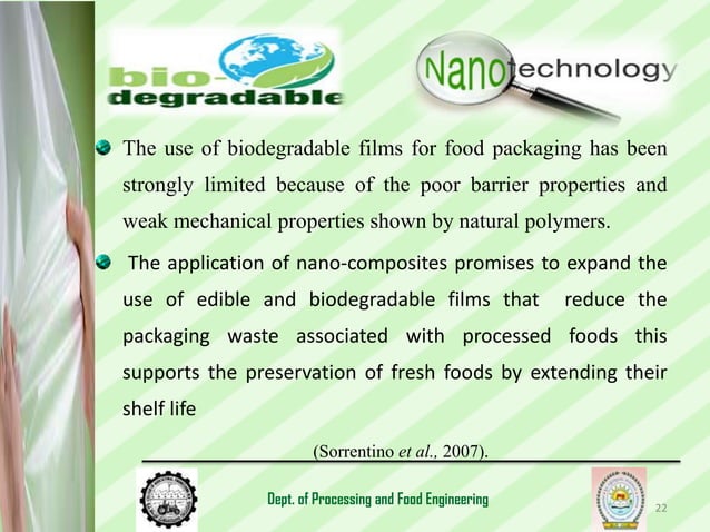 Biodegradable films for Food Packaging | PPTX