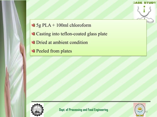 Biodegradable films for Food Packaging | PPTX