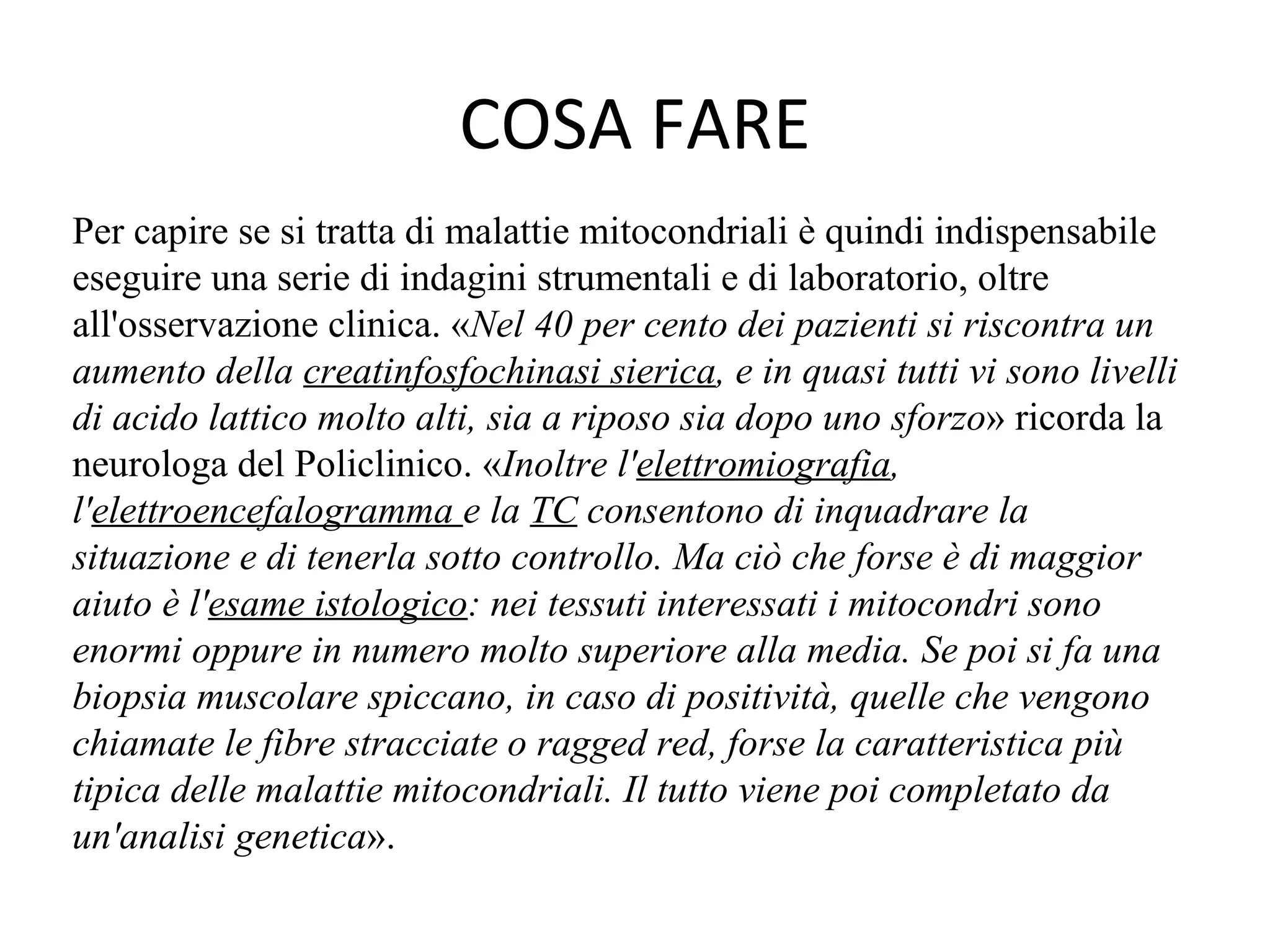 Malattie mitocondrali2 | PPT