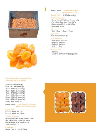 Malatya Apricot - Turkish Dried Apricots | PDF
