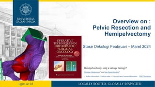 Malawer Pelvic Resection Pelvic resection by malawer book reading | PPTX