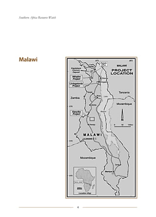 Malawi minerals - Are Malawains Benefiting? | PDF