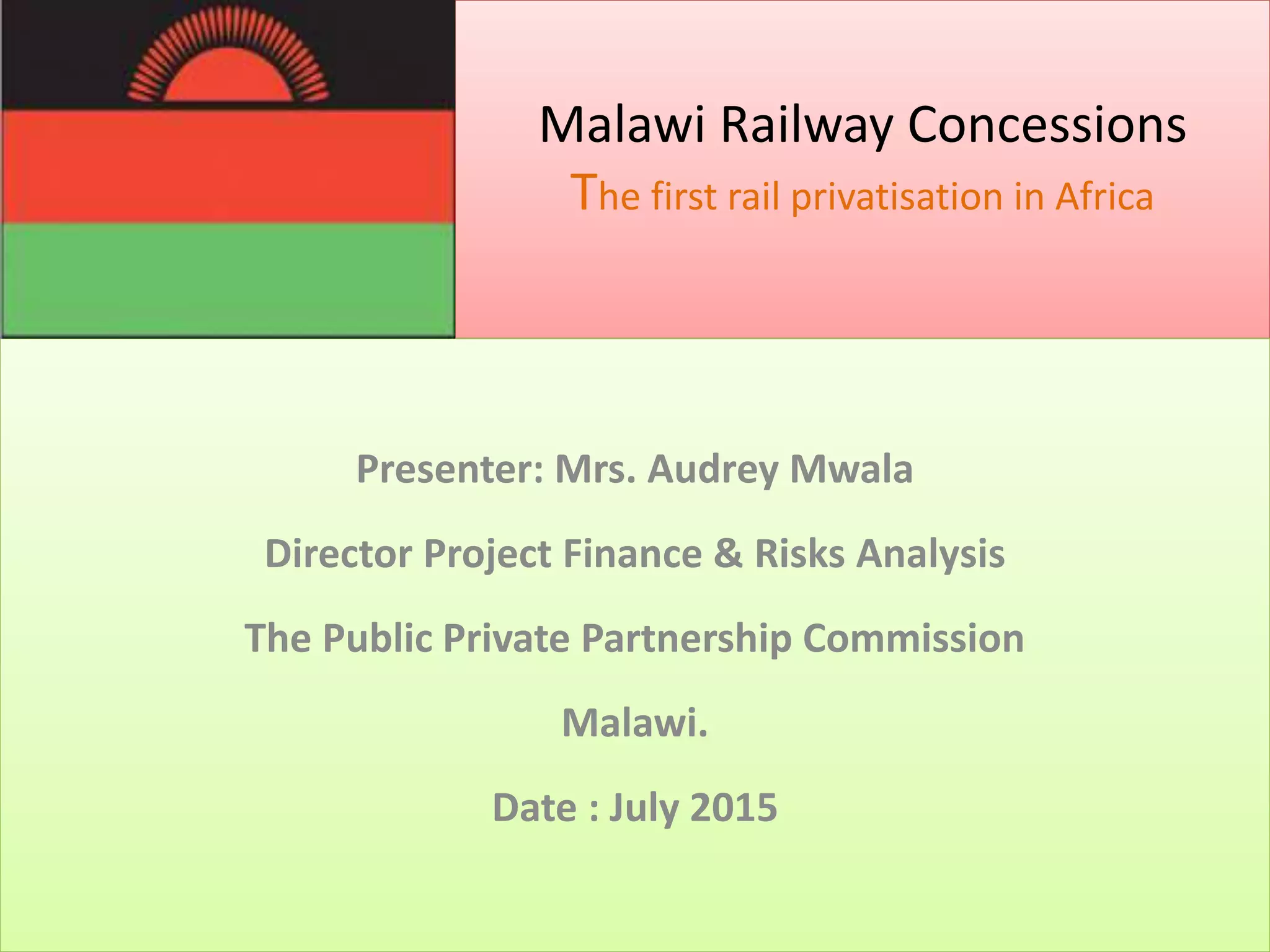 Malawi railway agreement 2 | PPTX