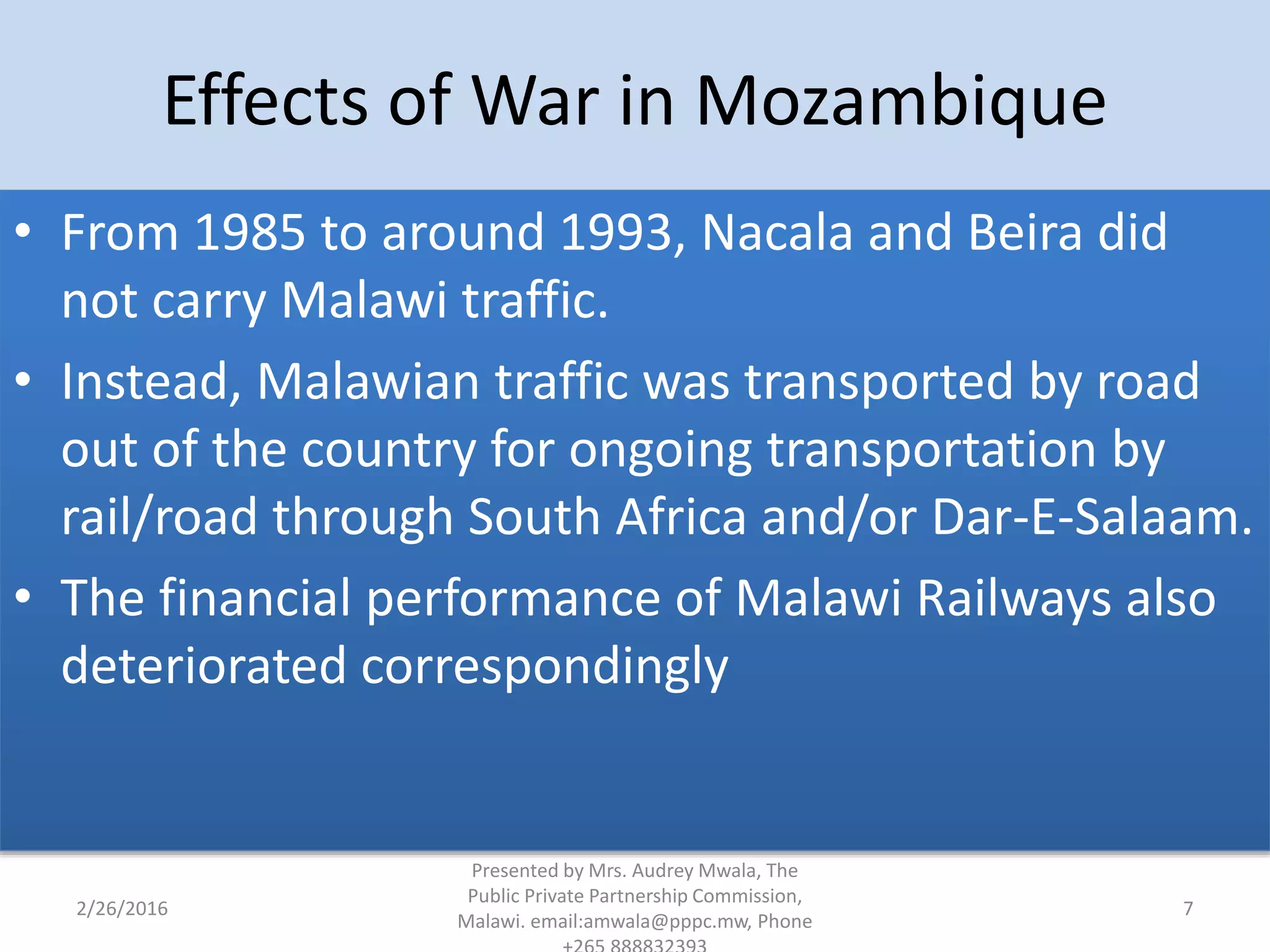 Malawi railway agreement 2 | PPTX